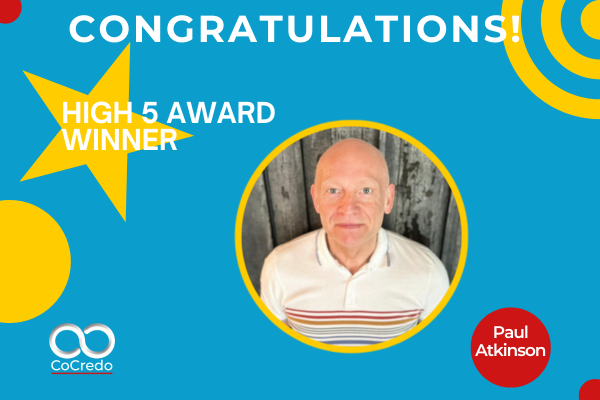 Celebrating Excellence: Paul Atkinson Wins CoCredo’s High 5 Award!